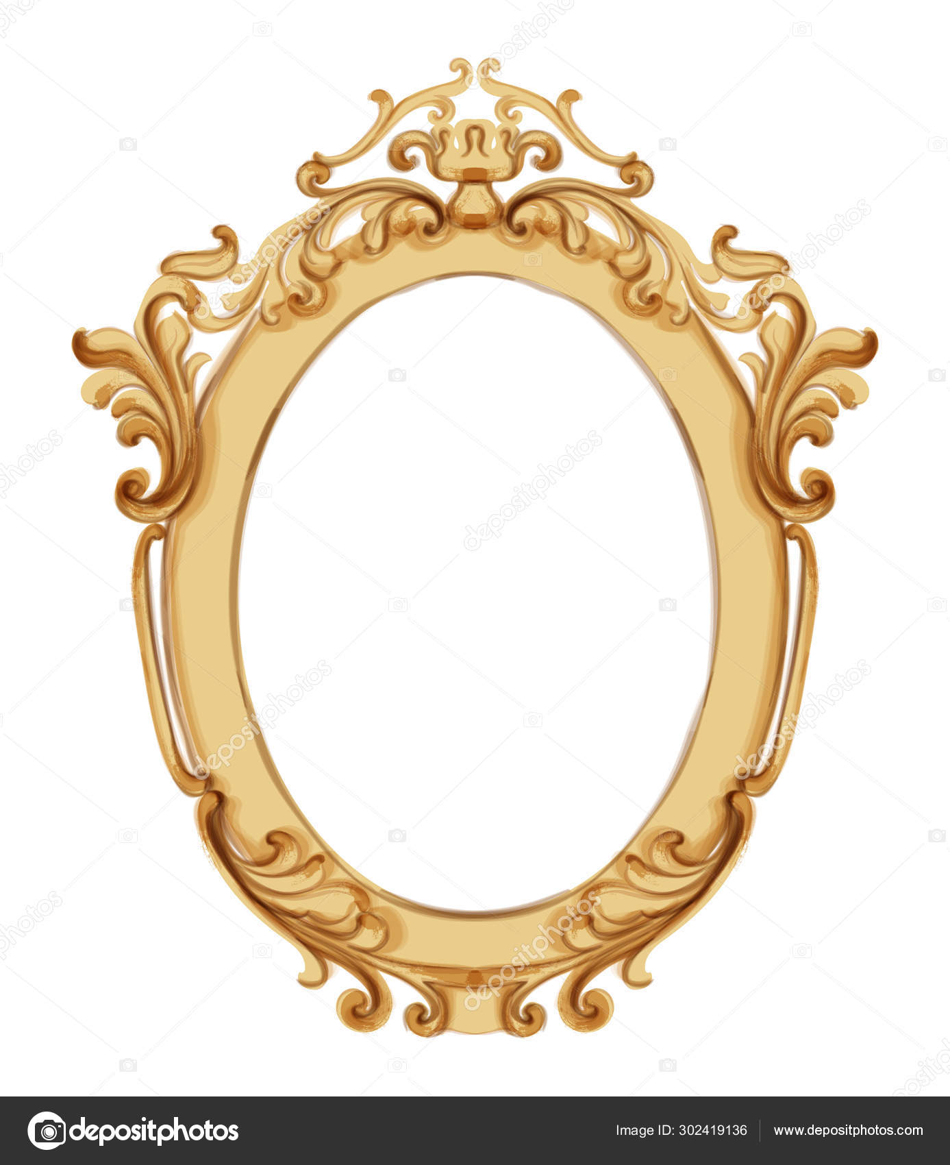 Baroque Gold Frame Vector Free - Infoupdate.org