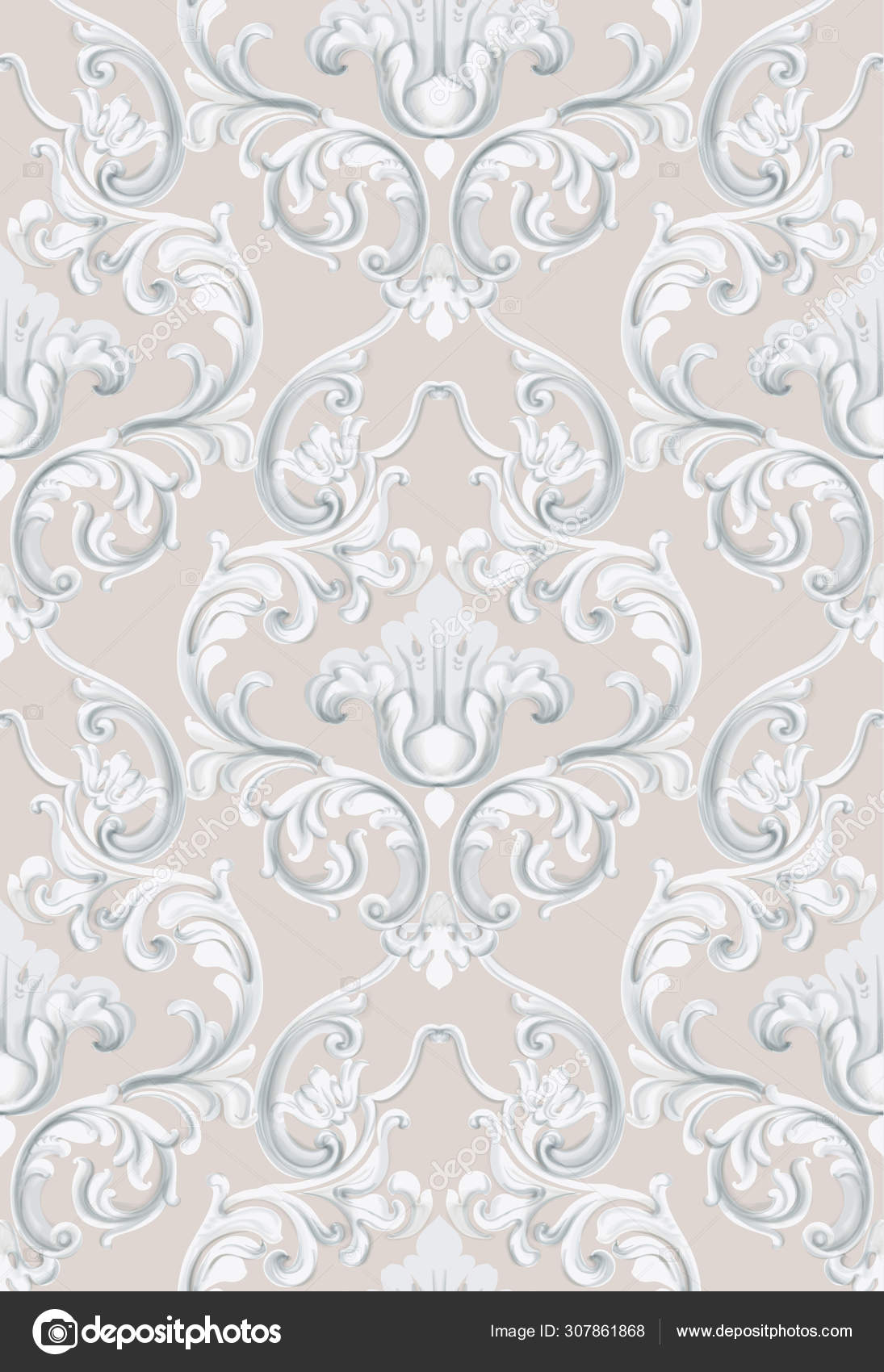 Rococo texture pattern Stock Vector Image by ©inagraur.ymail.com #307861868