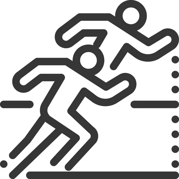 Assistance Bold Line Stick Figure Icon Illustration Vector Editable ...