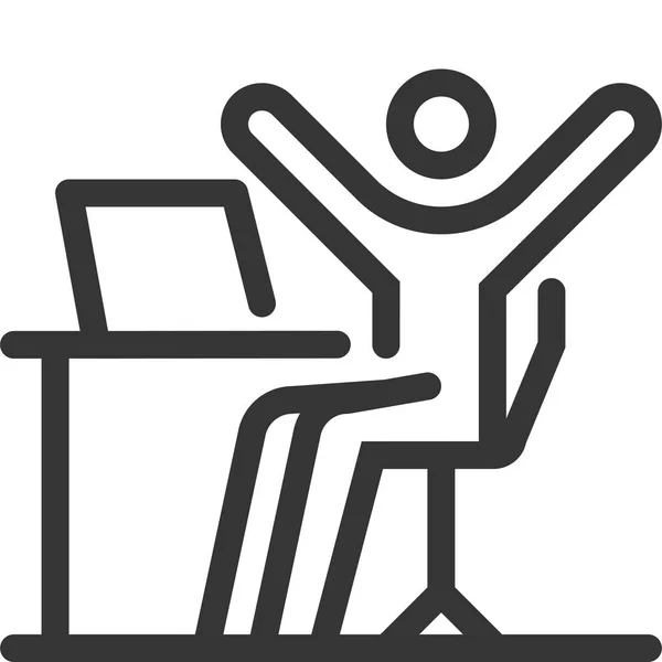 Safe Box Bold Line Stick Figure Icon Illustration Vector Editable Stock ...