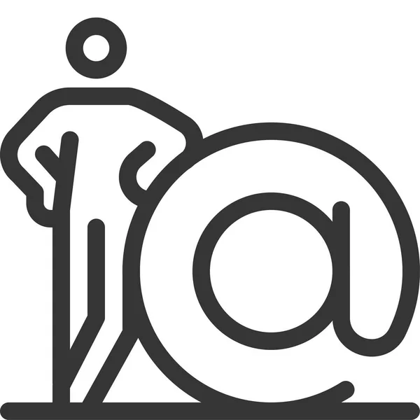 Choice Bold Line Stick Figure Icon Illustration Vector Editable Stroke ...