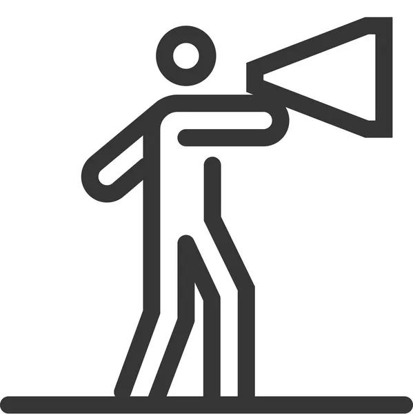 Painter Bold Line Stick Figure Icon Illustration Vector Editable Stroke ...