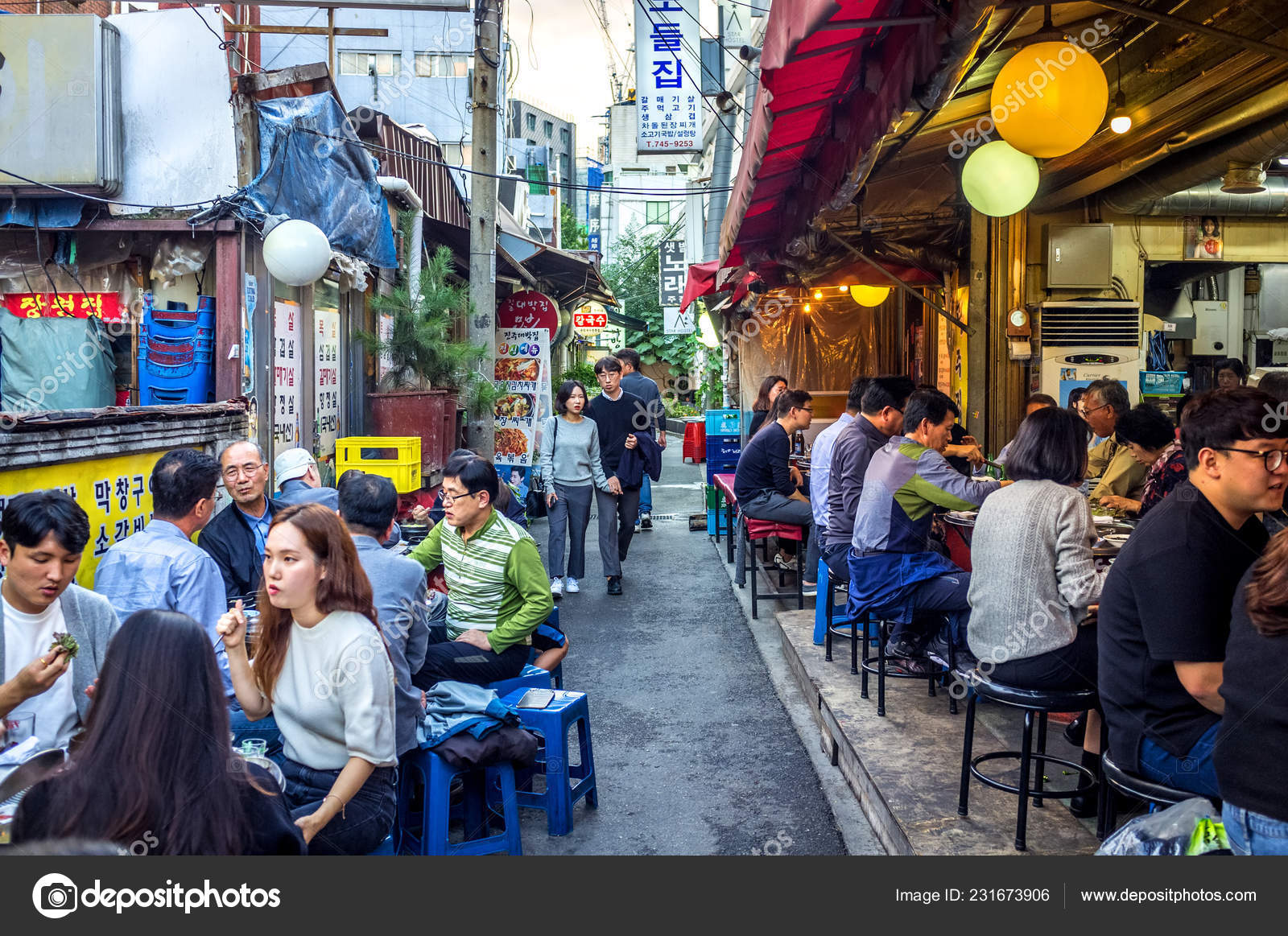 Seoul South Korea Sept 10Th 2018 Big Group People Having – Stock ...