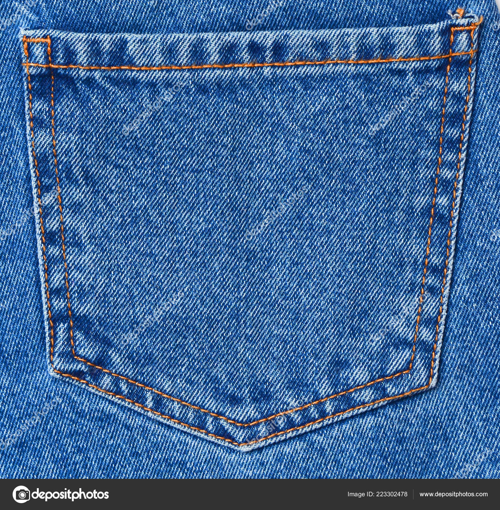 Jeans Back Pocket Texture