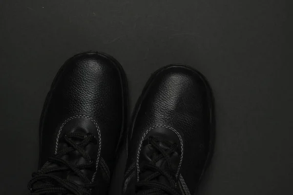 Shoes on black background Stock Photos, Royalty Free Shoes on black ...