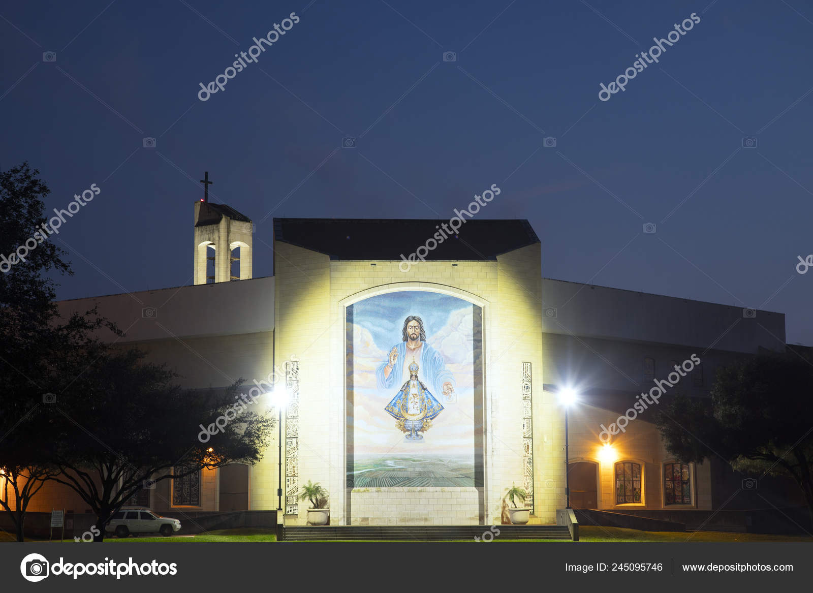 Basilica Our Lady San Juan Del Valle Mcallen Texas — Stock Photo ...