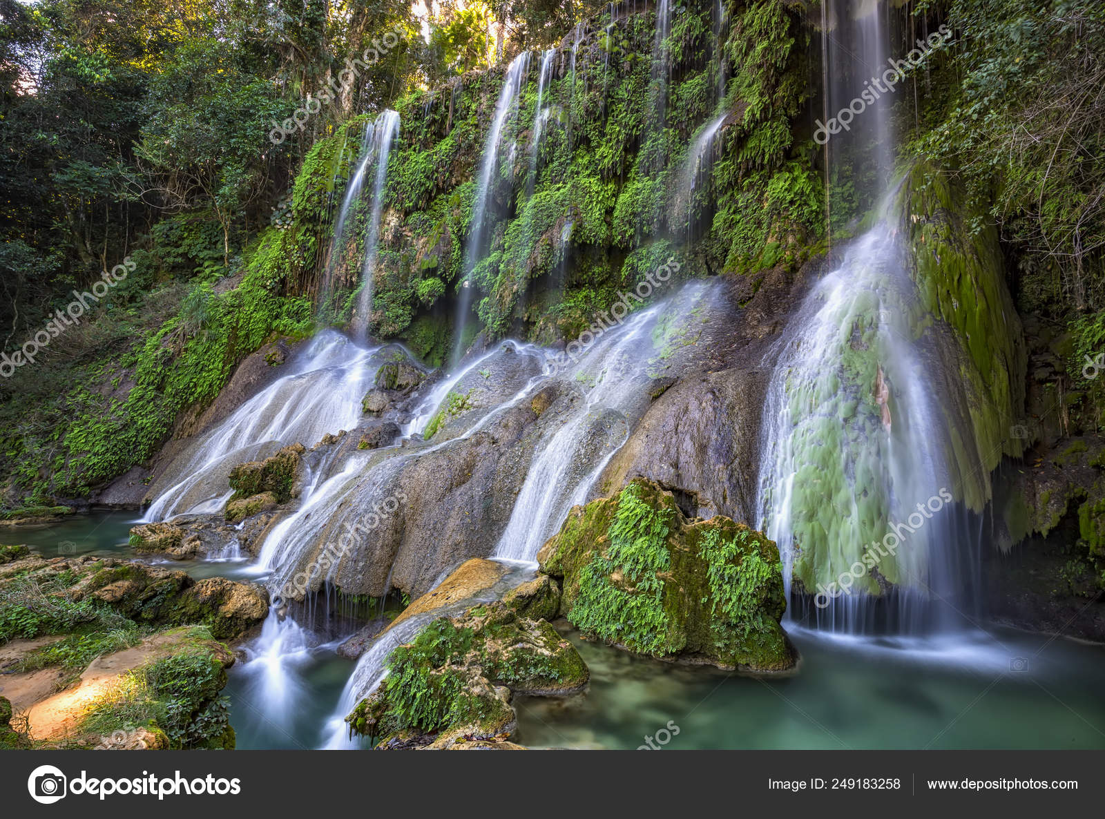 El Nicho Waterfalls in Cuba. Stock Photo by ©edi01.mail.bg 249183258