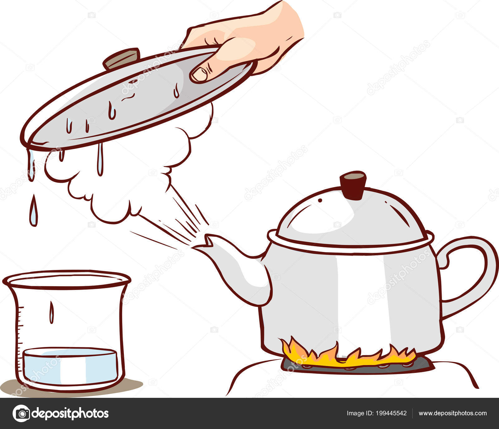 Boiling Teapot Clipart