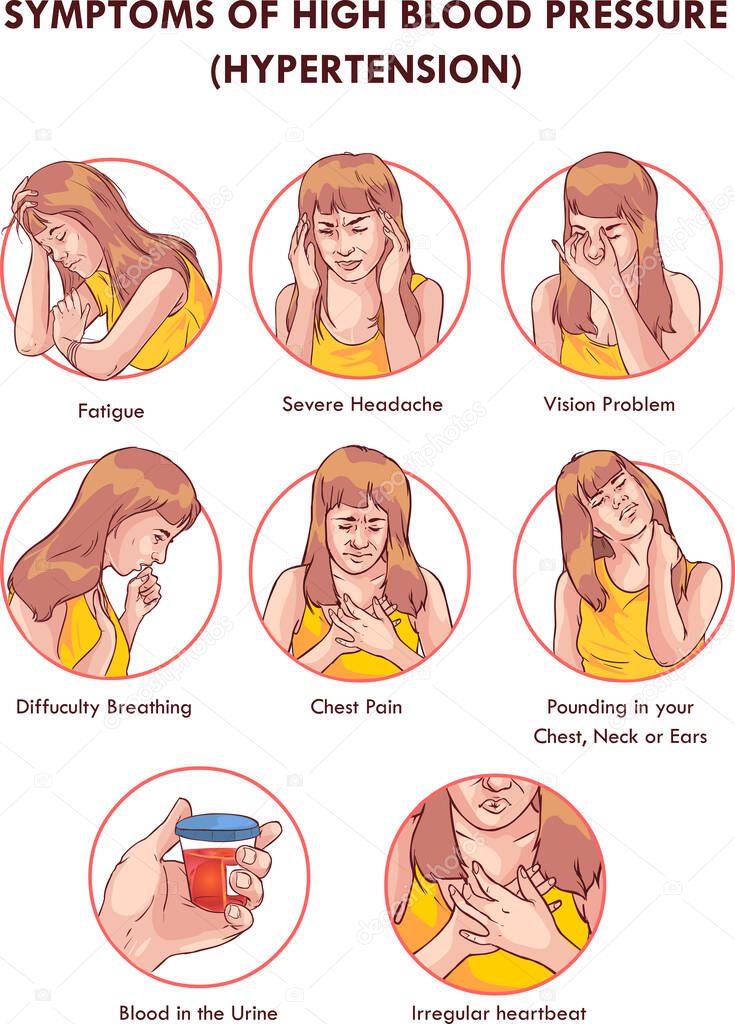 Síntomas Hipertensión Arterial Vector de stock por ©corbacserdar.gmail ...