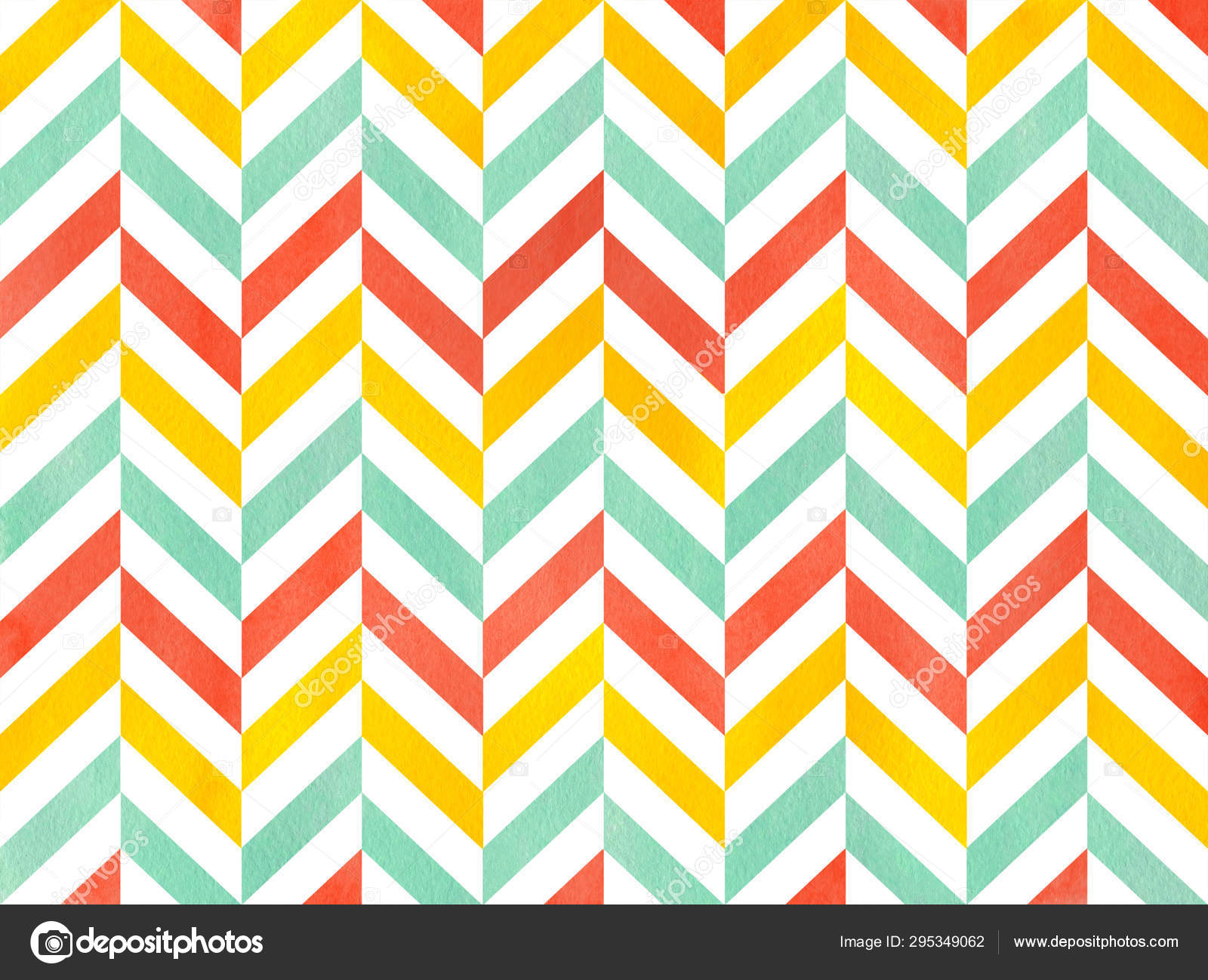 Green And Blue Chevron Background