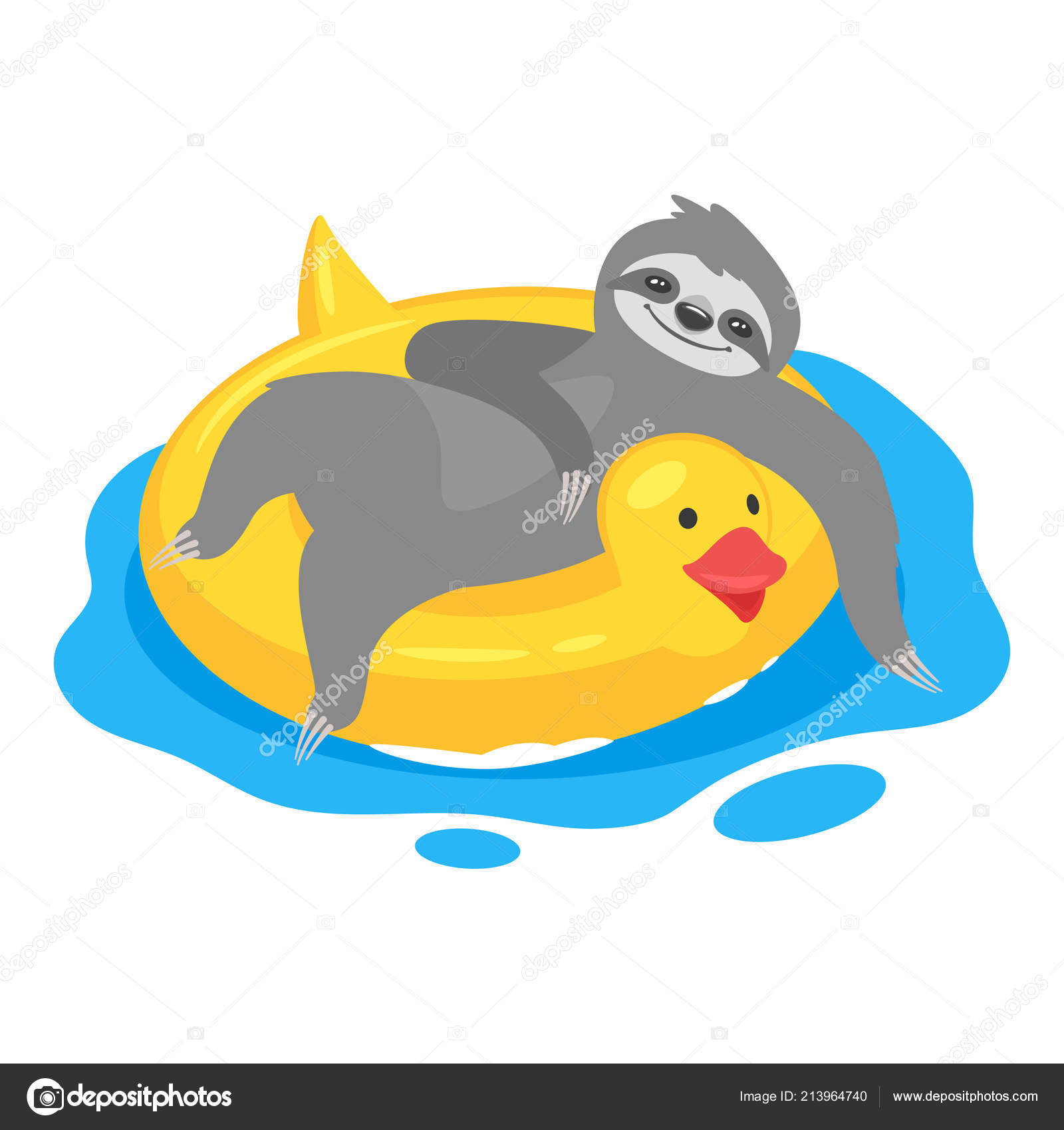 Resting sloth character Stock Vector Image by ©tkronalter9.gmail.com ...