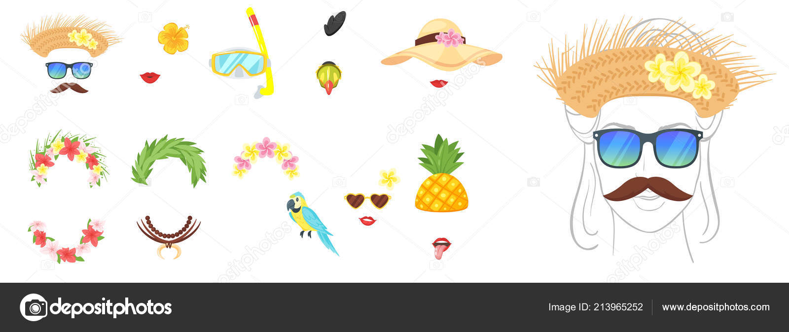 Hawaiian Smiley Face Clip Art