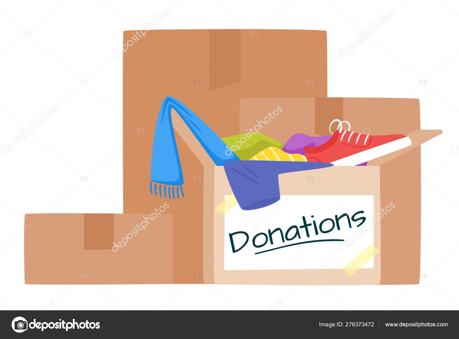 Clothing Donation Box Clip Art