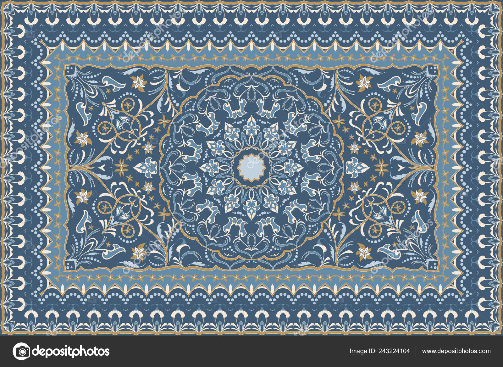 Persian colored carpet. Stock Vector by ©i0645495@gmail.com 243224104