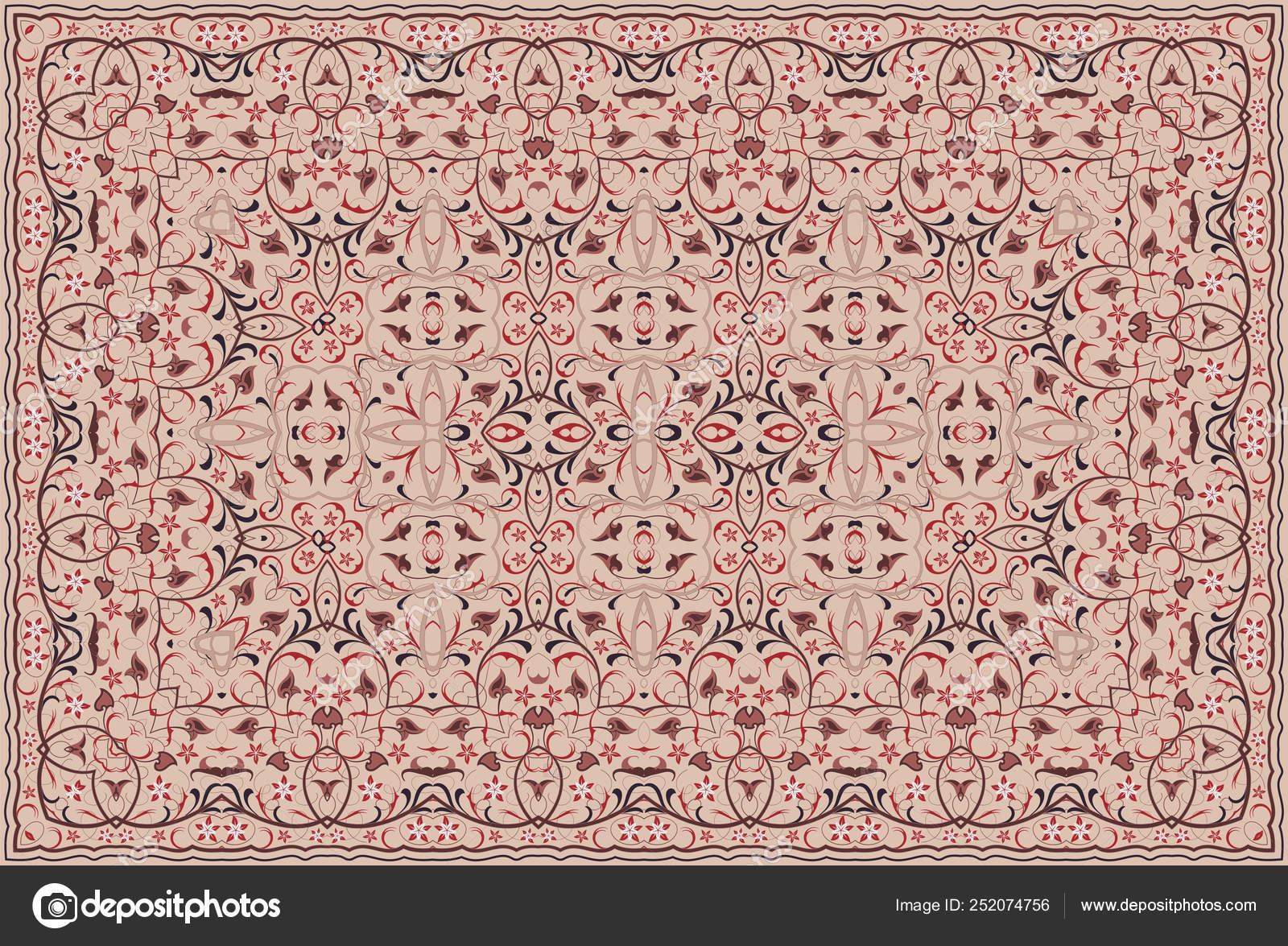 Persian colored carpet. Stock Vector Image by ©i0645495@gmail.com ...