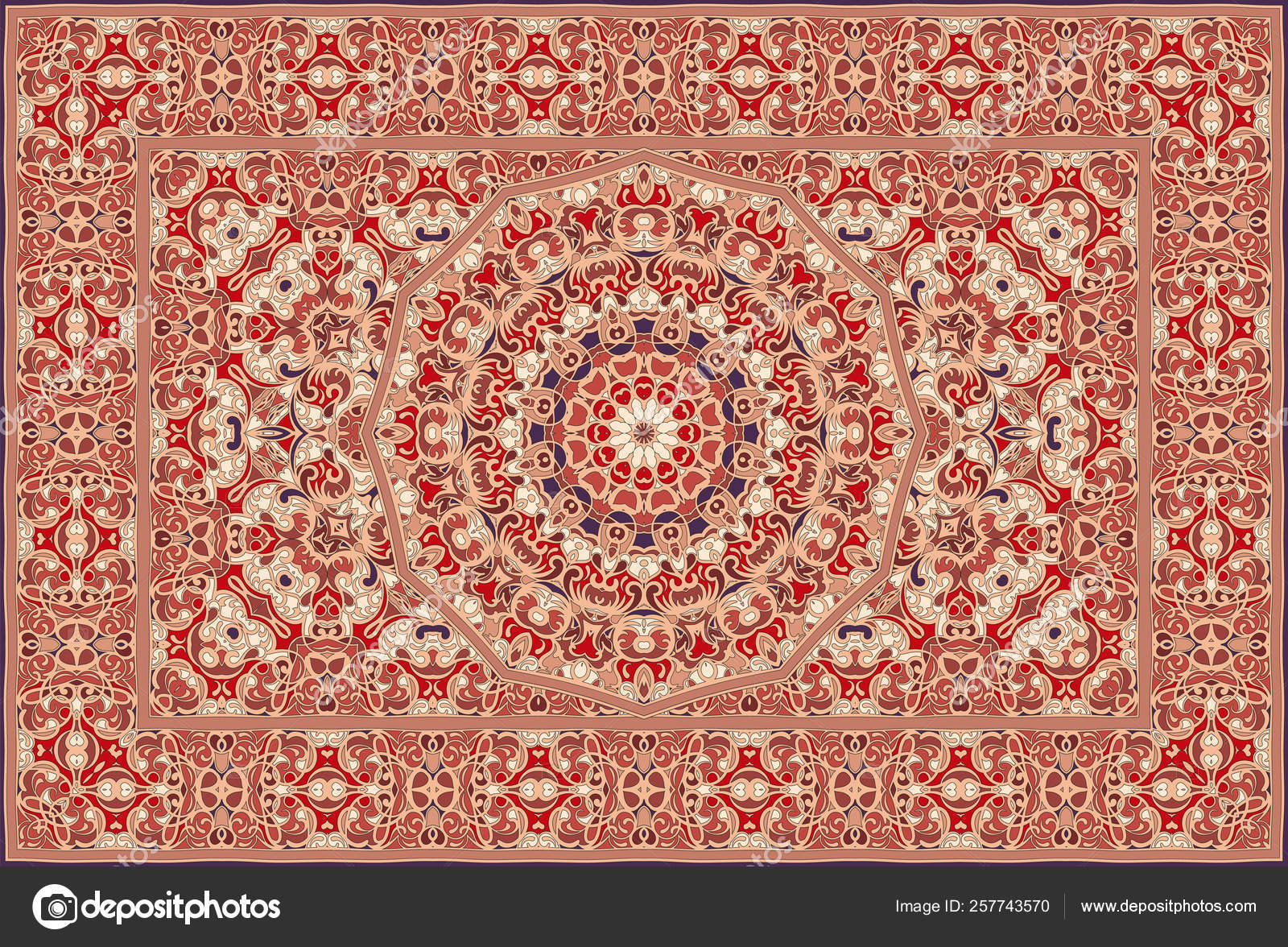 Persian colored carpet. Stock Vector Image by ©i0645495@gmail.com ...