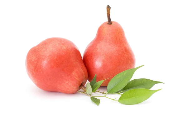 Peras Rojas Aisladas Sobre Fondo Blanco — Foto de stock #229542116 ...