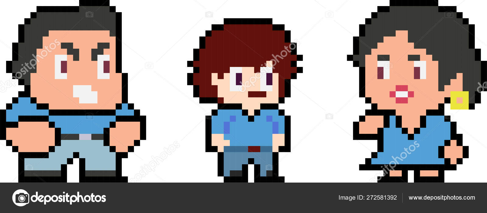 8 Bit Boy Hair
