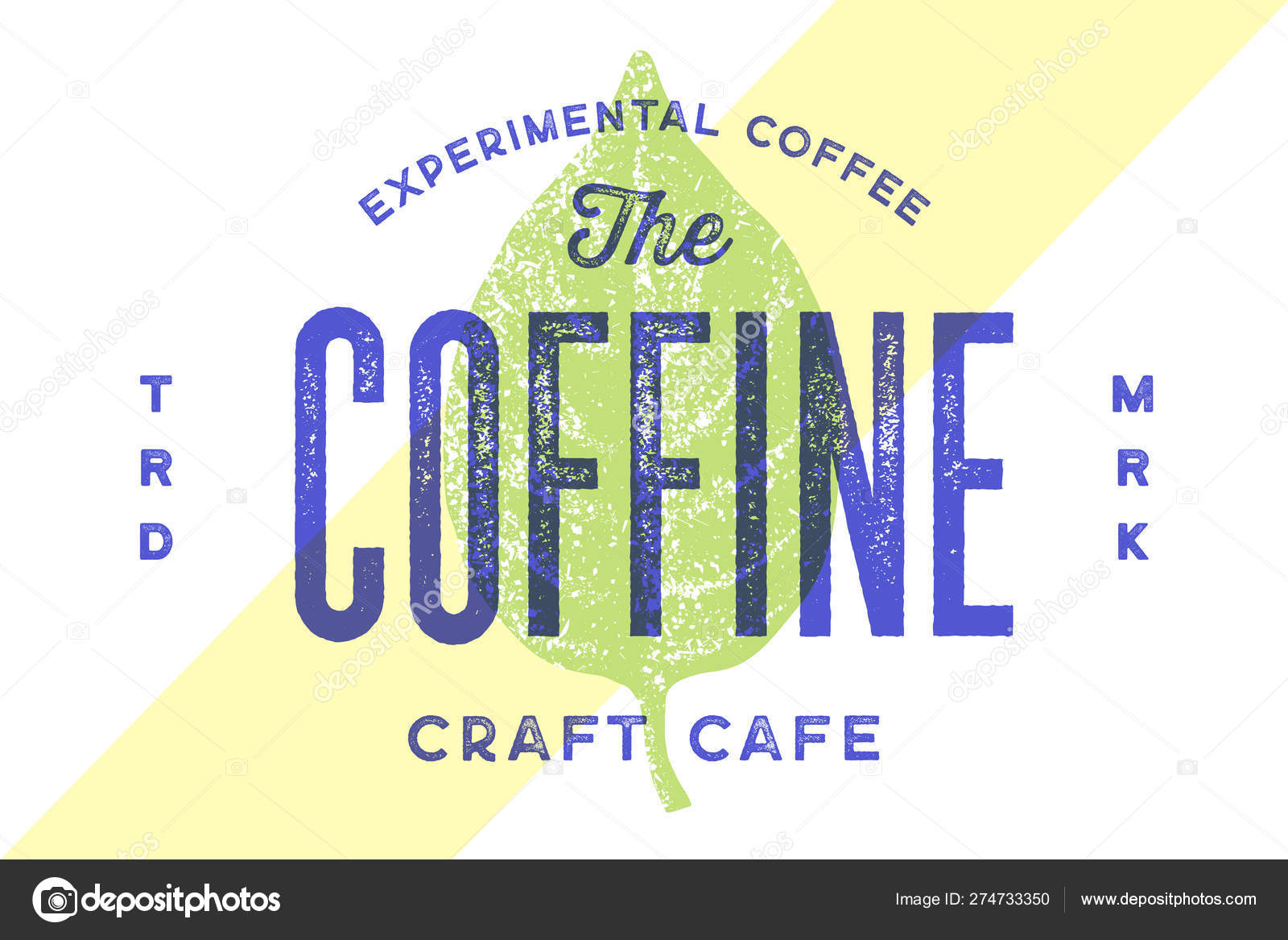 Typography Vintage Logo Vintage Label Logo Print Sticker Cafe Bar Stock ...