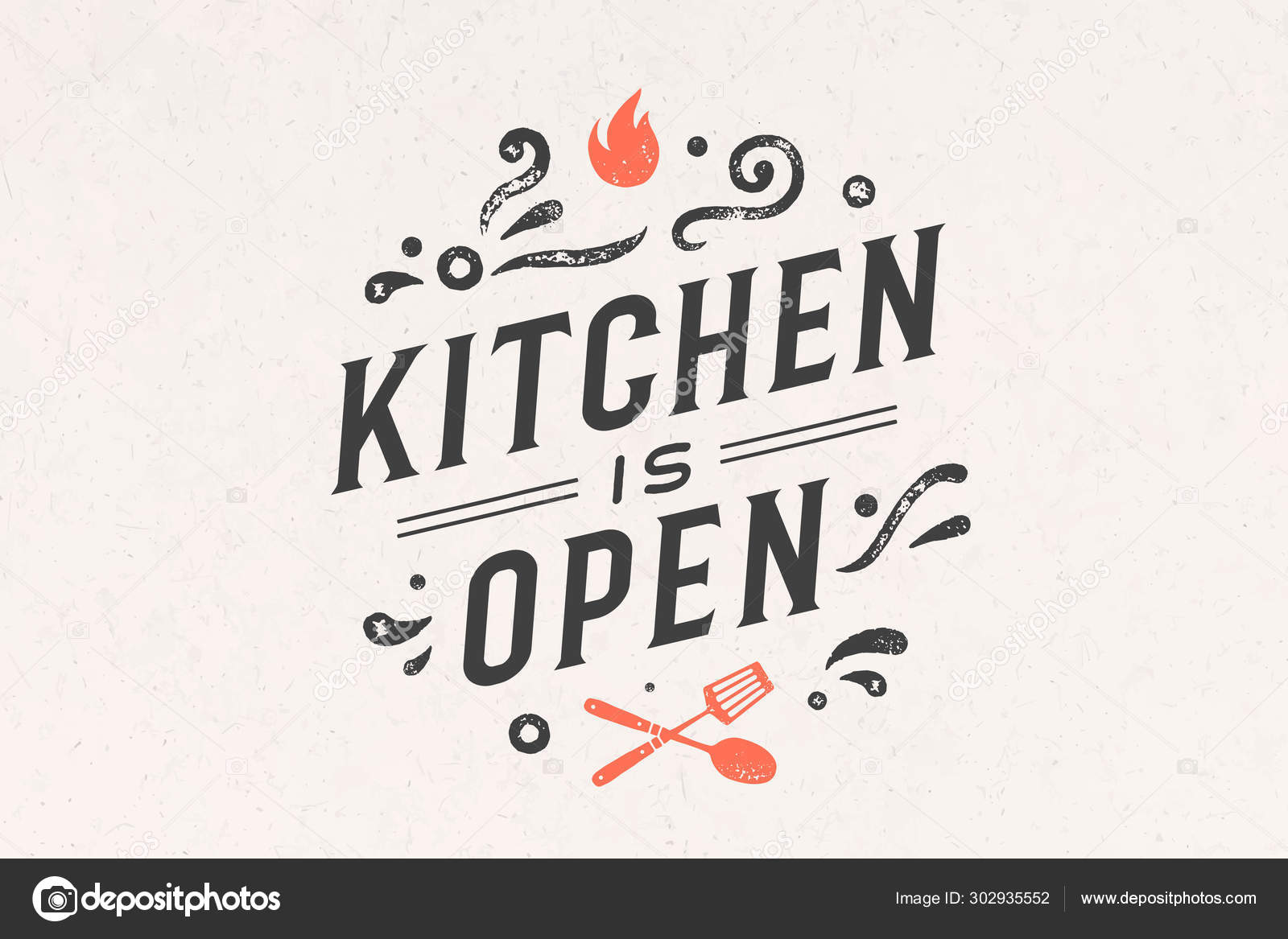 Kitchen Open Wall Decor Poster Sign Quote Poster Kitchen Design Stock ...