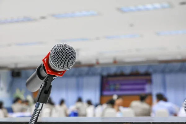 Microphone Stand Close Conference Room Select Focus Shallow Depth Field ...