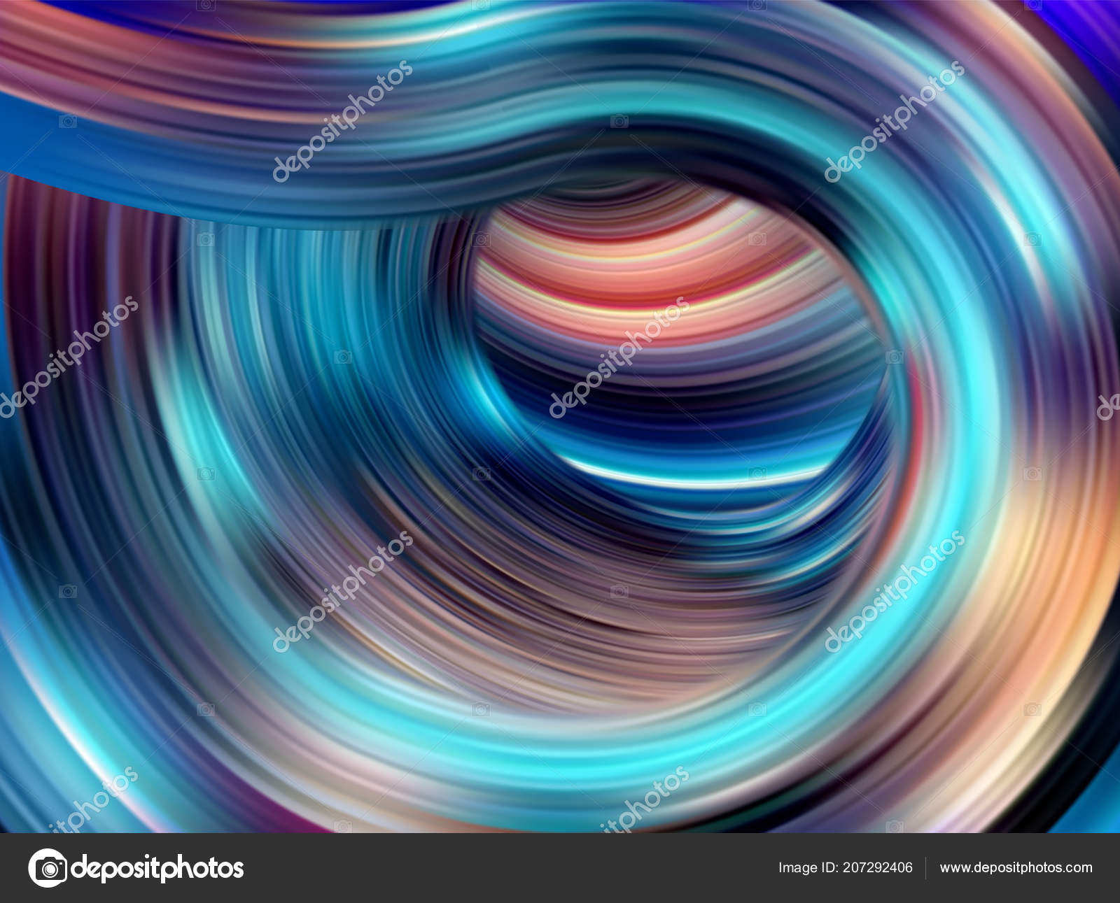 Színes Áramlás Háttér Reális Kék Fény Folyékony Hullám Mint Tölcsér ...