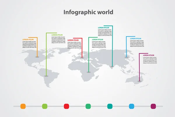 Infographic Country World Map International World Flags Continents ...