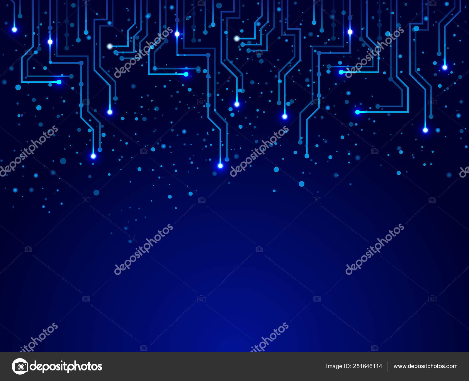 Abstract Lines Circuit Lights technology concept Stock Vector by ...