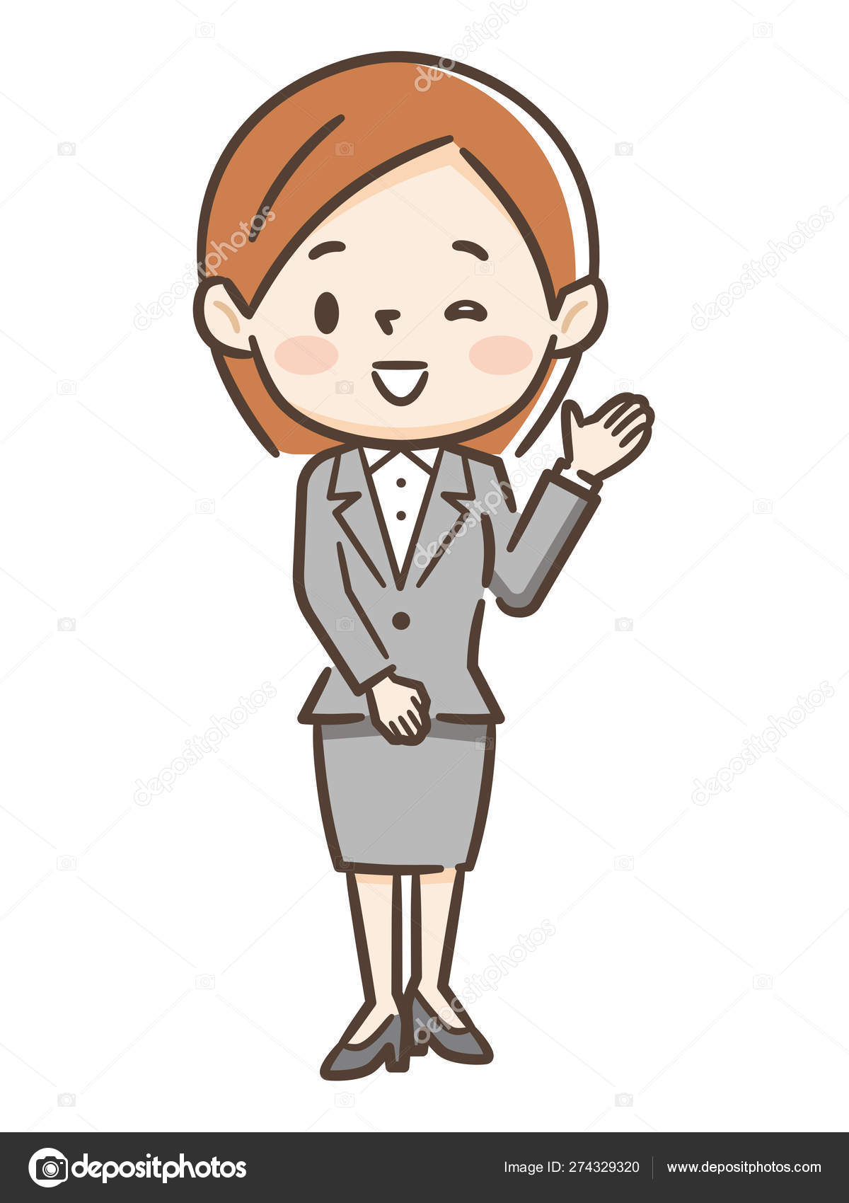 Ilustración de la joven empresaria Vector de stock #274329320 de ©ankomando