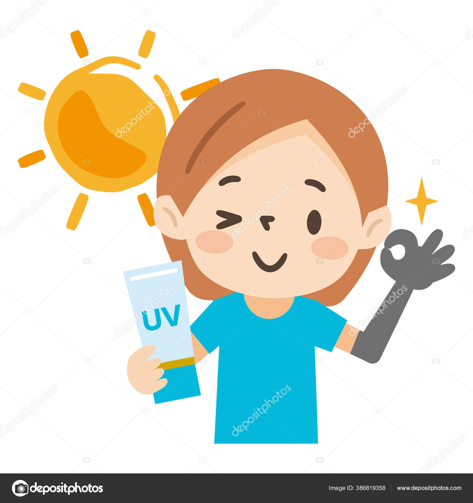 Sunburn Clipart