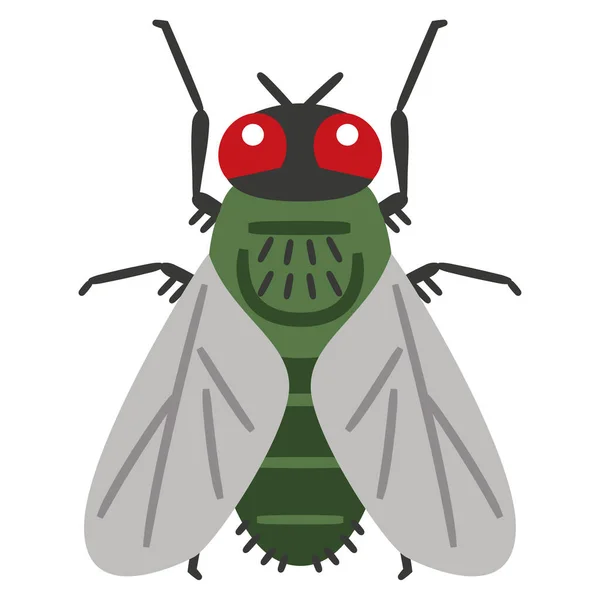 Illustration Botfly White Background Stock Vector by ©ankomando 390913198