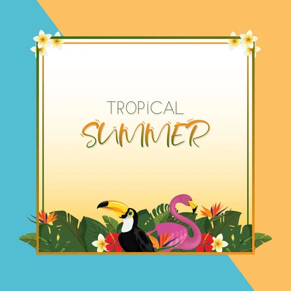 Tropical Hibiscus Flowers luau border — Stock Photo © Irisangel #2178115