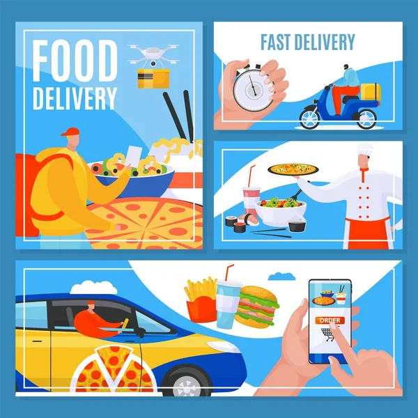 Fast food delivery posters Stock Photos, Royalty Free Fast food ...