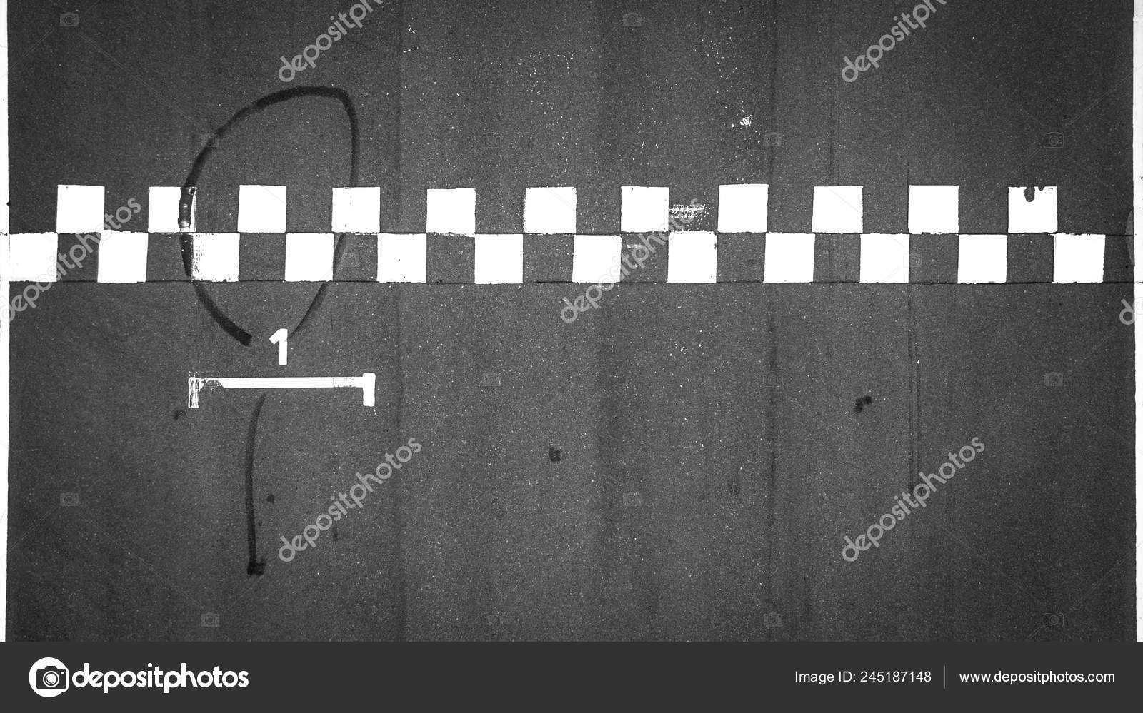 Checkered Line On Track