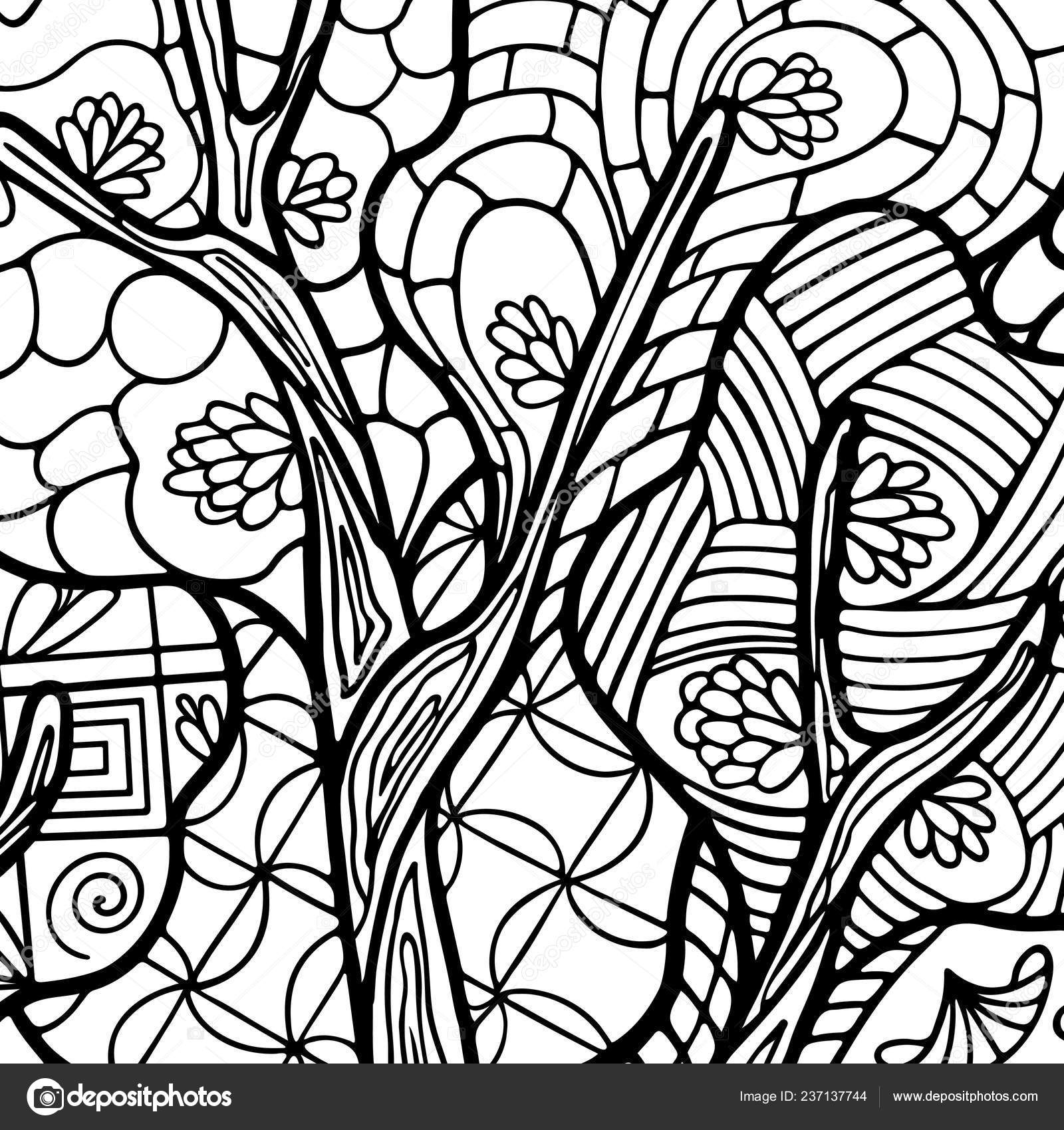 Trippy Tree Drawings Black And White