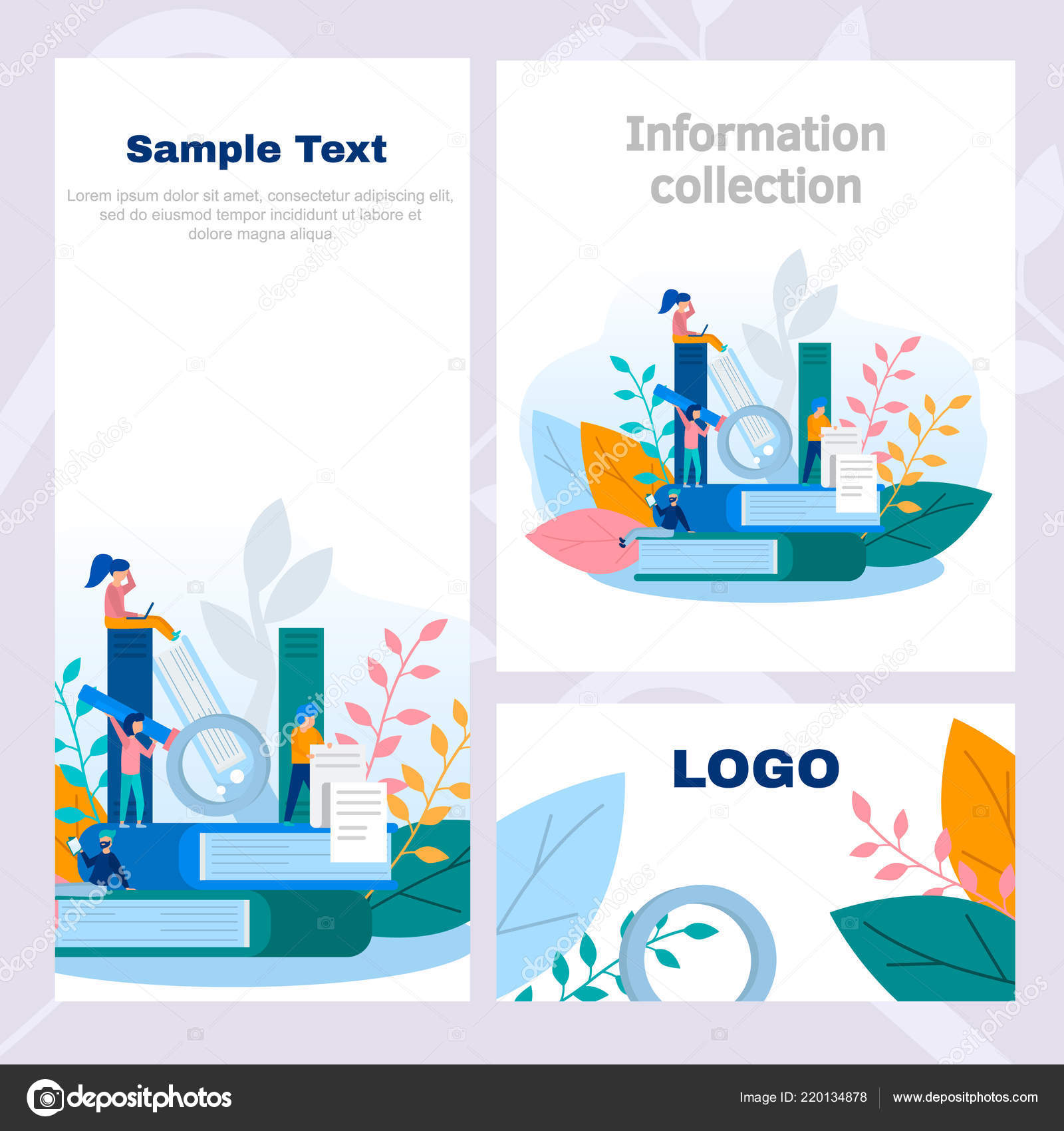 Concept Corporate Style Flyer Knowledge Information Collection Online ...