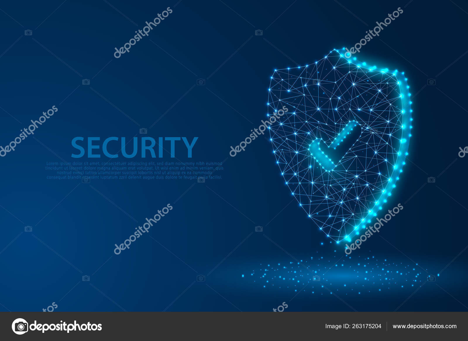 Technology security icon with blue background, A approved icon composed ...