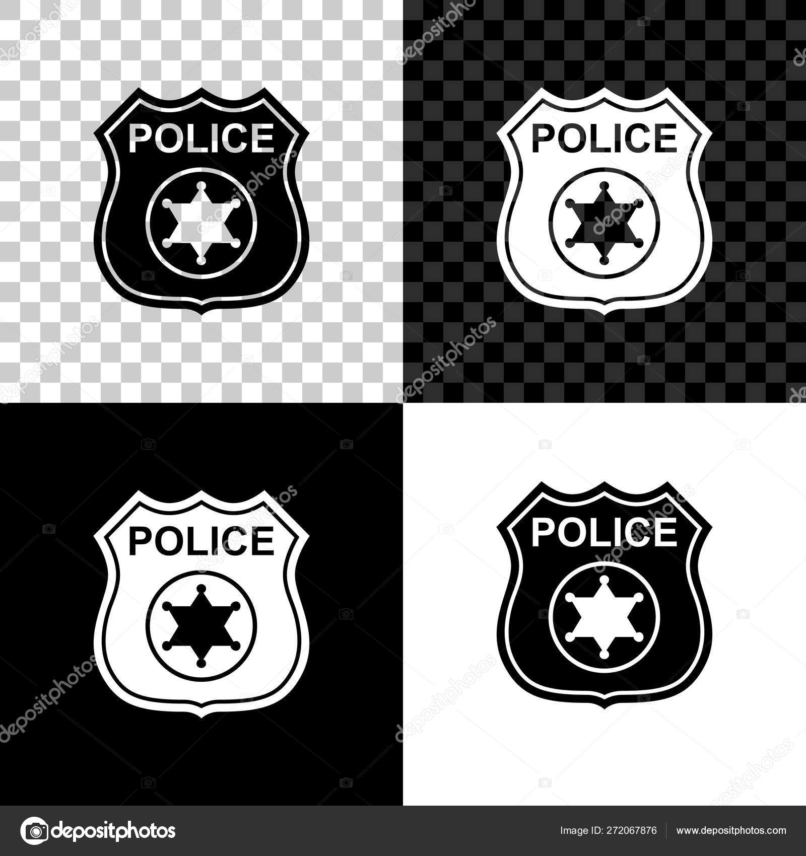 Sheriff Badge Vector Black