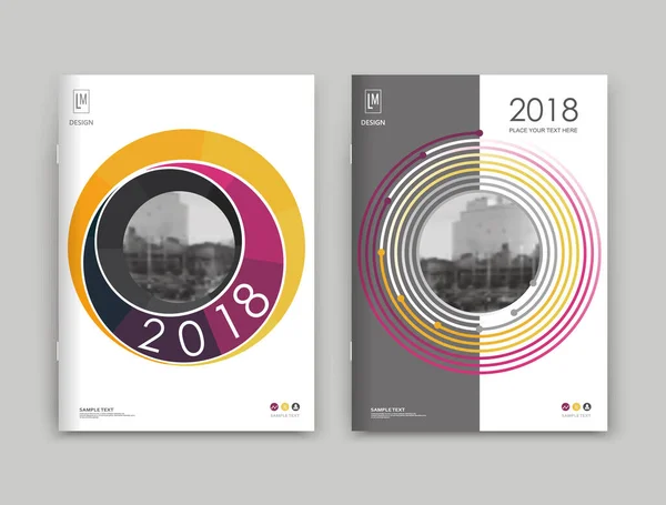 Desain penutup brosur A4 putih. Mockup info banner Fancy. Model lembar ...