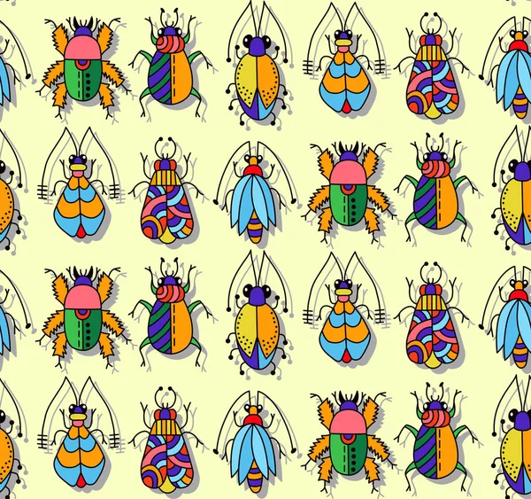 Cartoon insect bug seamless pattern Stock Vector Image by ©mocoo2003 ...