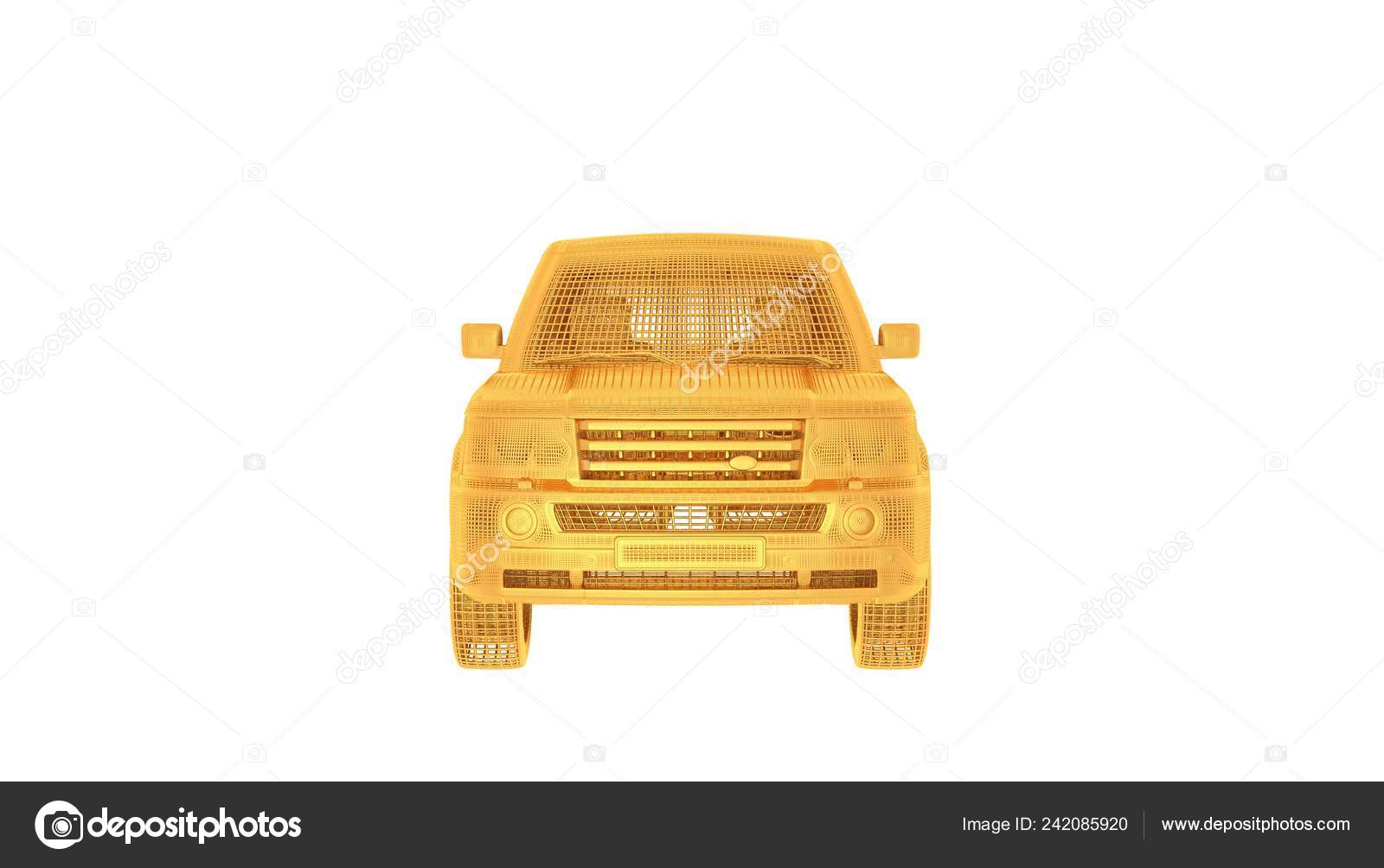 Rendering Wired Object Yellow Isolated White Background Stock Photo by ... Rendering Wired Object Yellow Isolated White Background Stock Photo by ...