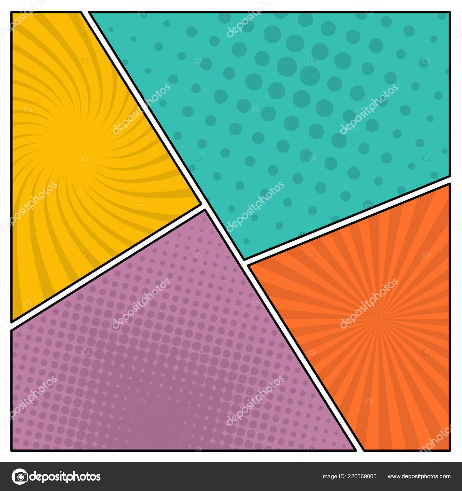 Colorful comic book page background Stock Vector Image by ©DniproDD ...