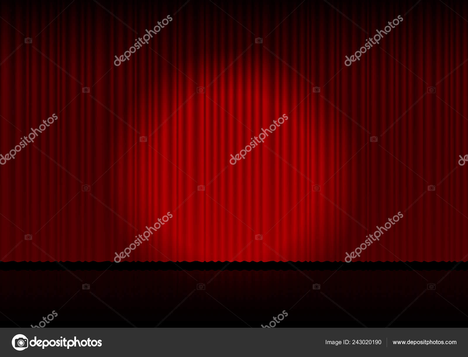 Red curtain opera, cinema or theater stage drapes Stock Vector Image by ...