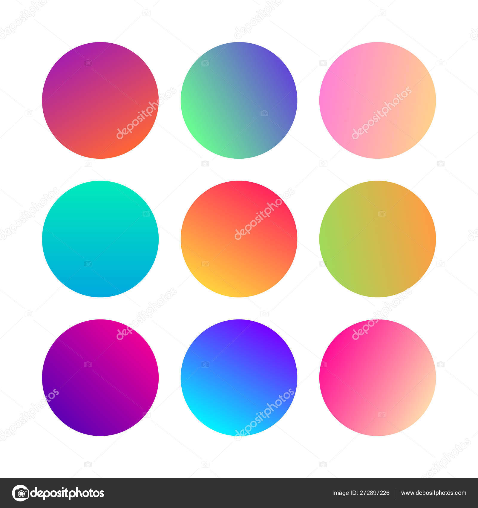 Set of Round Gradients spheres Stock Vector Image by ©DniproDD #272897226