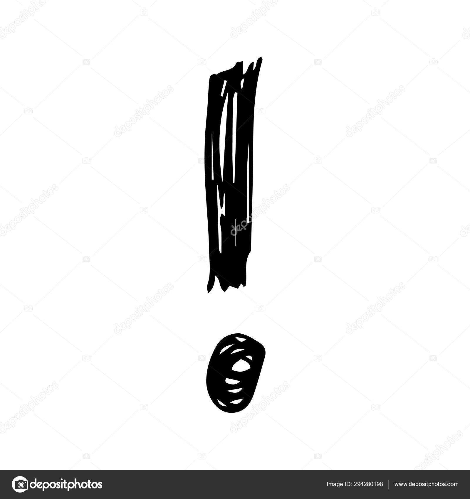 Hand drawn exclamation mark symbol Stock Vector Image by ©DniproDD ...