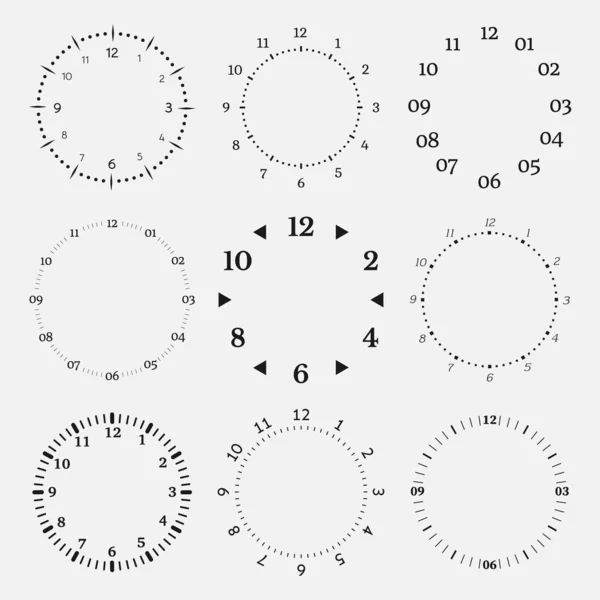 Blank Digital Clock Face Template