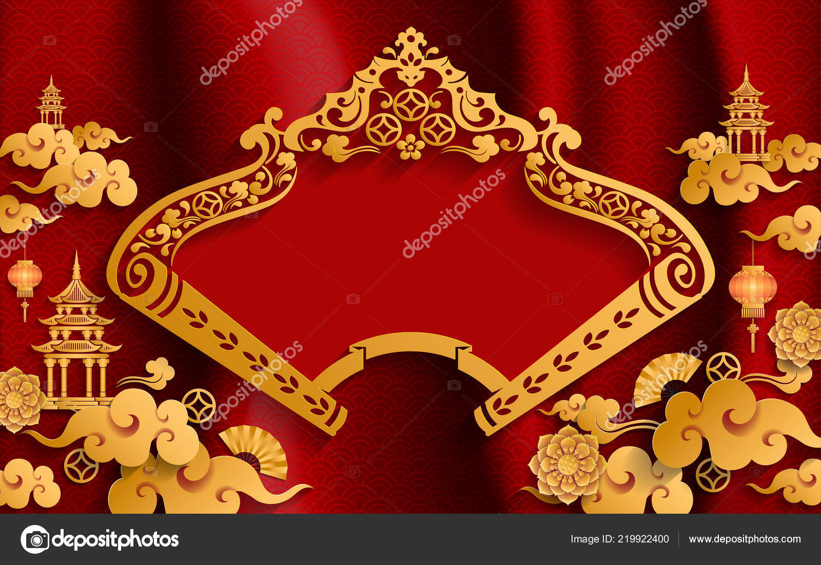 Chinese Traditional Asian Elements Background Template Paper Color ...