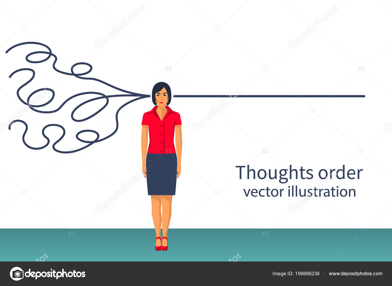 Thoughts order vector Stock Vector Image by ©threecvet.gmail.com #199886238