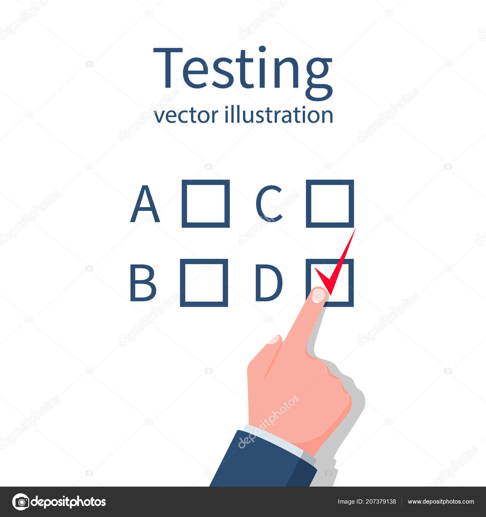 Human is testing. Vector illustration Stock Vector by ©threecvet.gmail ...