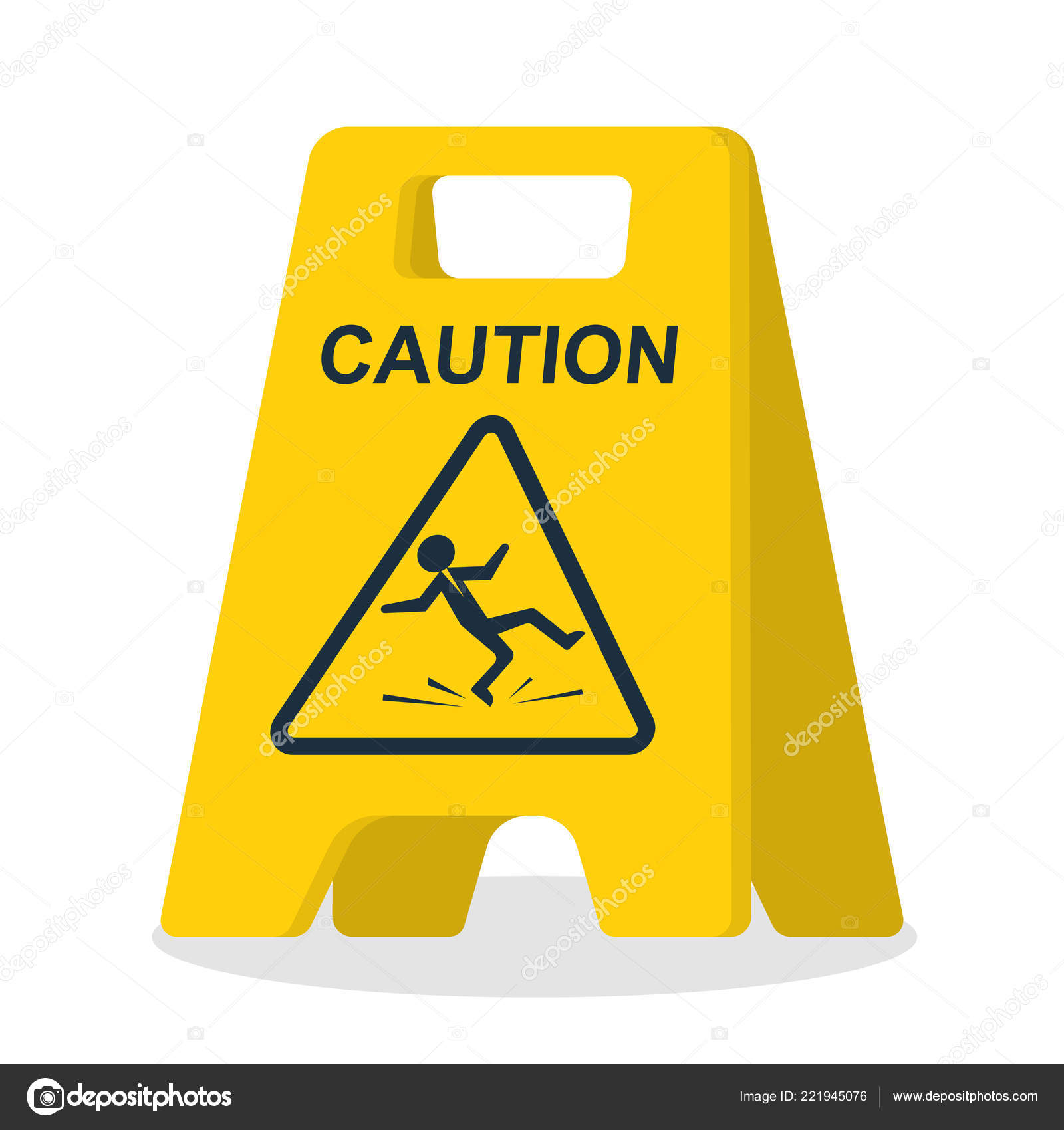 Slippery Floor Sign Vector